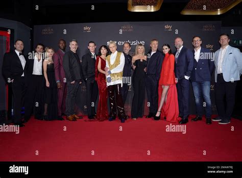 From Left Fabian Frankel Milly Alcock Steve Toussaint Matt Smith