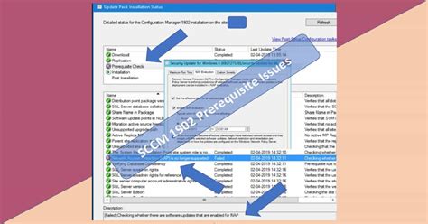 sccm 1902 prerequisite check failed nap tombstoned entry 1