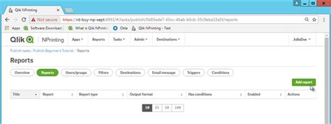 publishing a simple report from a qlikview document ‒ qlik nprinting