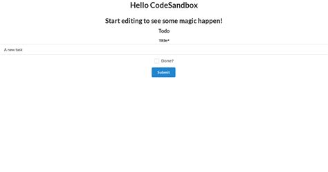 react jsonschema form semanticui fixed examples codesandbox