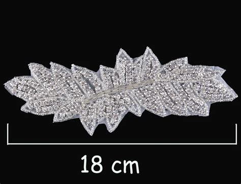 5pcs Lot Sew On Flower Crystal Diamond Rhinestone Appliques Patch Hot