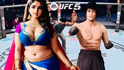 Ps5 Bruce Lee Vs Indian Super Vimala [ea Sport Ufc 5]🥊 Youtube