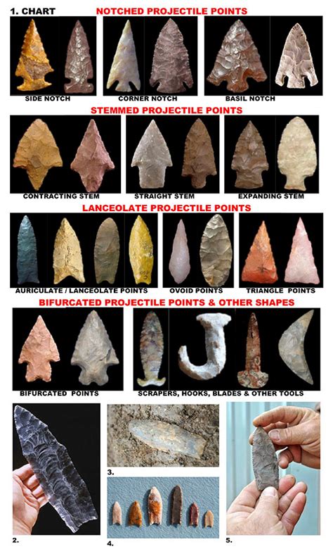 Indian Arrowhead Identification Chart