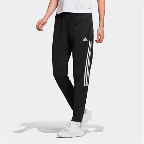 Adidas Tiro 21 Soccer Track Pants Black Womens Stripe 3