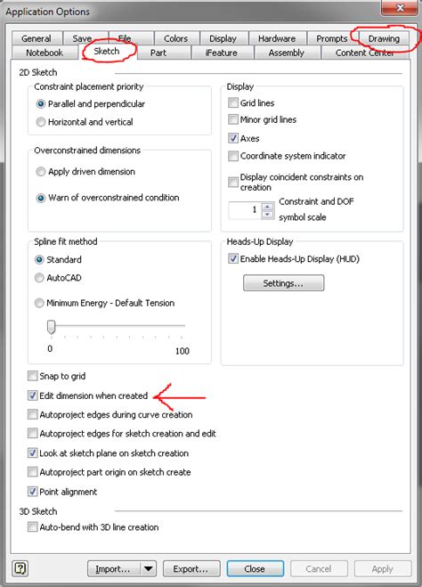 solved when dimensioning is there a setting to put you into the dialog