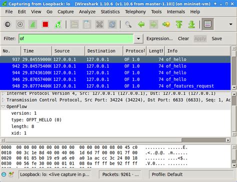 how to map openflow switches to tcp ports in mininet sdn simulations