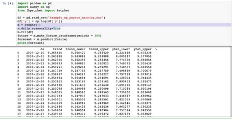python fbprophet predict method scalar values error stack overflow