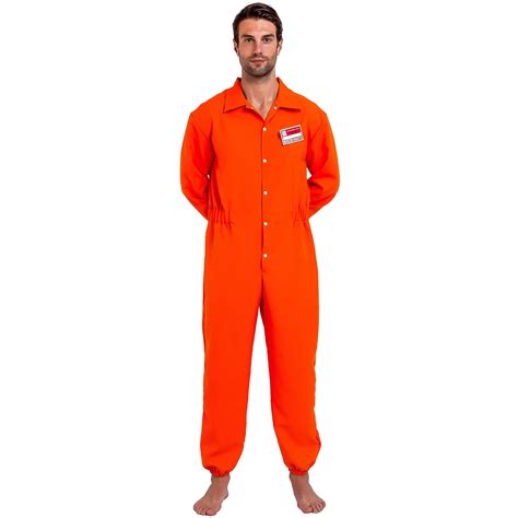 Spooktacular Creations Adult Orange Jail Suit Halloween Criminal