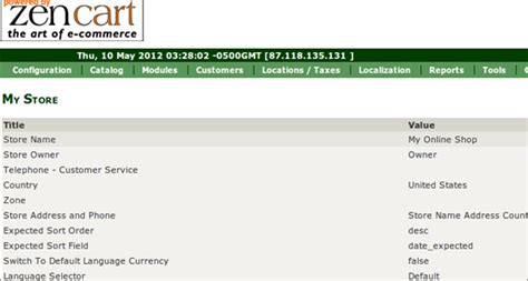 zen cart tutorial how to configure zen cart online store