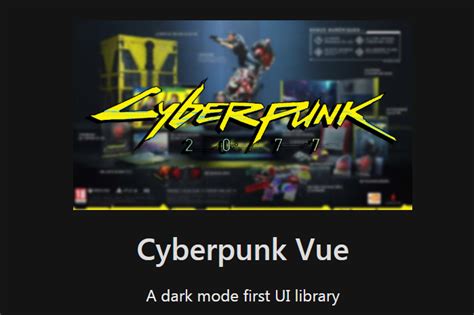 a dark mode first vue ui library