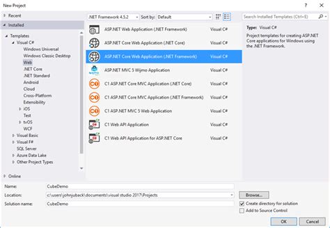 using asp core mvc and web api to render ssas cubes