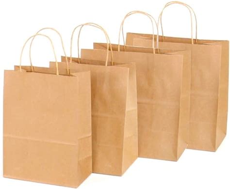 Rrunzfon Bolsas De Papel Kraft Bolsas De Bolsas De Regalo De Papel