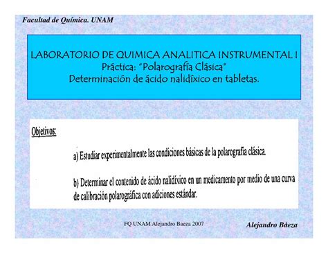 Pdf Laboratorio De Quimica Analitica …depa Fquim Unam Mx Amyd