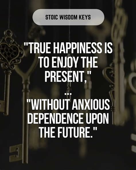 True Happiness In The Present Seneca Stoicism Quotes Stoicmindset