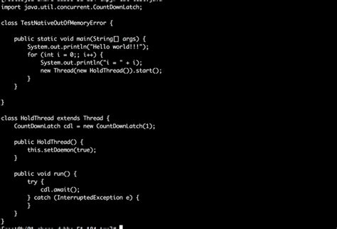 java lang outofmemoryerror unable to create new native thread问题排查以及当前
