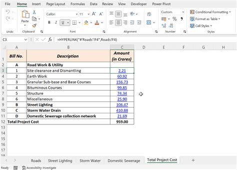 how to create a hyperlink to another worksheet in excel xl n cad