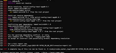npm err eresolve could not resolve zrswheart 博客园