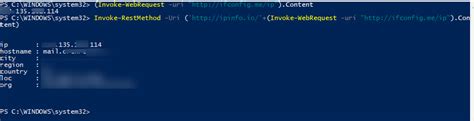 powershell script get ip from hostname the machince