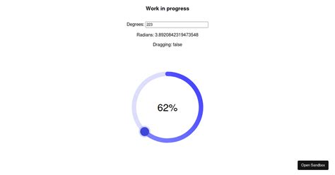 react circular progress bar codesandbox