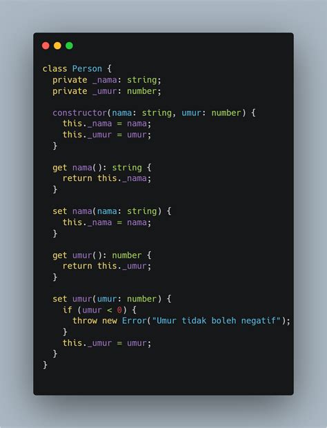 Belajar Typescript 43 Accessors — Minarsih Tech