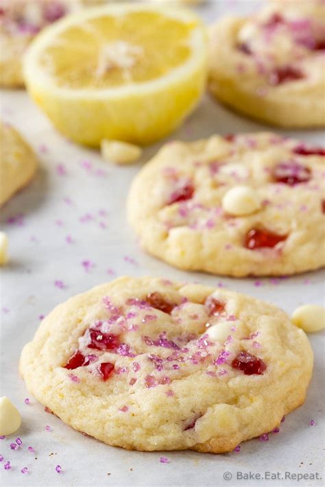 Raspberry Lemonade Cookies {subway Copycat} Bake Eat Repeat