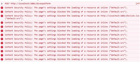 reactjs default src content security policy errors showing on failed