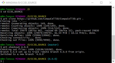 srcbin cc3dwindowscompile vs2015 python 3 using conda compucell3d