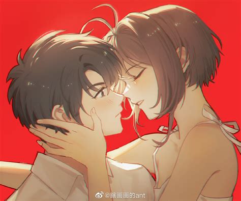 Kinomoto Sakura And Li Xiaolang Cardcaptor Sakura Drawn By Ant