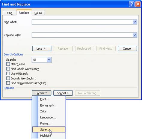 find and replace styles in microsoft word office articles