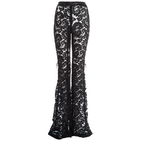 Early 2000s Gucci By Tom Ford Burgundy Eel Skin Leather Pants For Sale