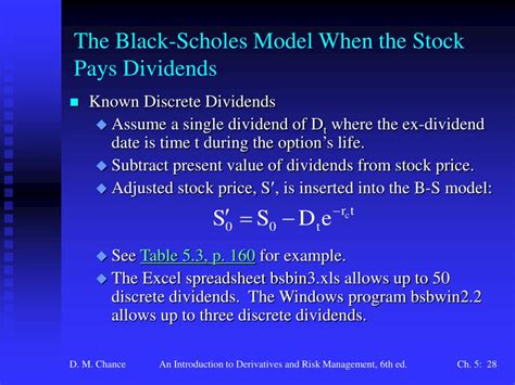 Ppt Chapter 5 Option Pricing Models The Black Scholes Model