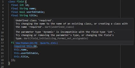 flutter i am getting error undefined class required when trying