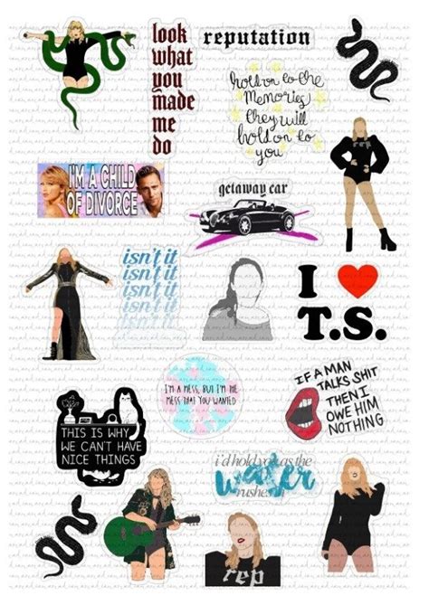 Plancha De Stickers Reputation Arcadian