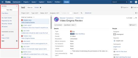 filters in jira