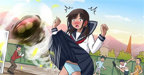 ぱんつ スカートめくりシュート！？ 雪白牙斬のイラスト Pixiv