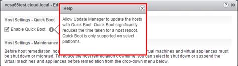configuring vmware esxi 6 7 quick boot and html5 vsphere update manager