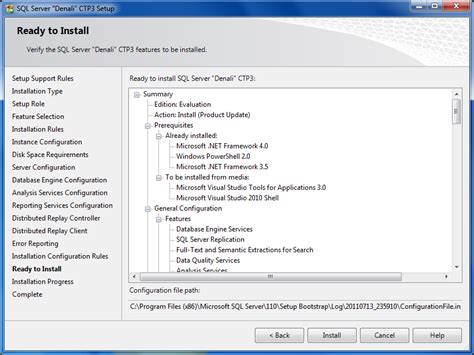 how to install sql server 2012 denali ctp3