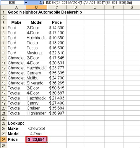 excel vlookup two criteria