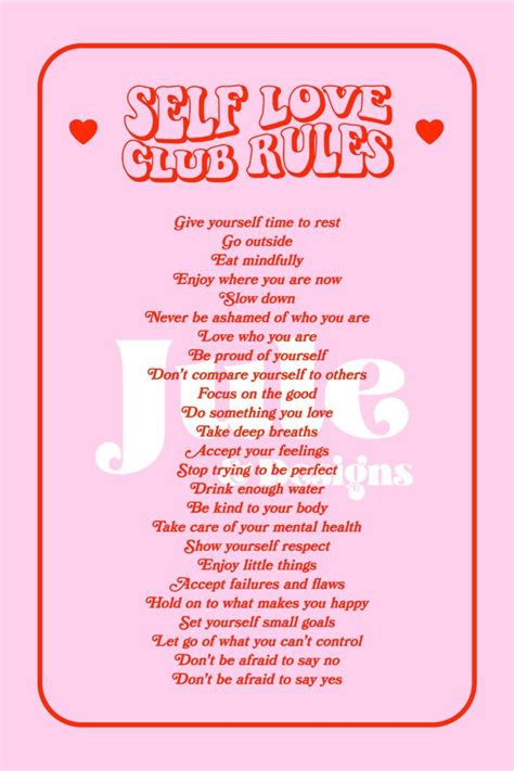 Self Love Club Digital Download Pink Daily Affirmations Preppy Room