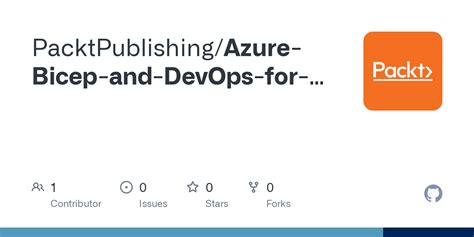 github packtpublishing azure bicep and devops for infrastructure as