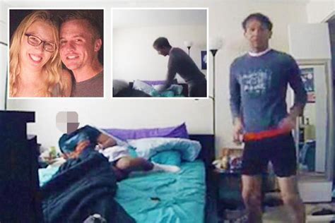 vile landlord is caught on camera having sex on tenants bed and using