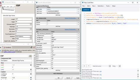 applying ruby script to dynamic components ruby api sketchup community