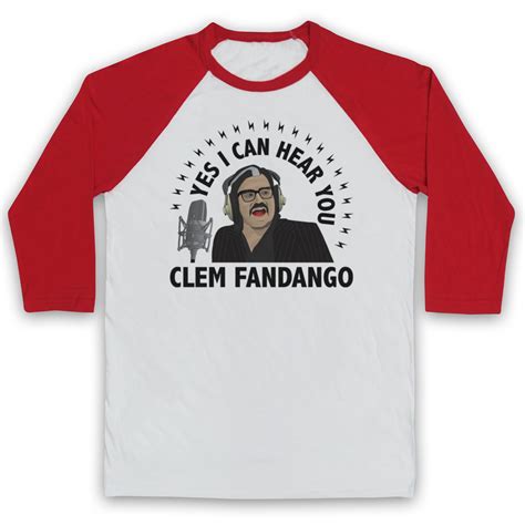 Toast Of London Yes I Can Hear You Clem Fandango Tv 3 4 Sleeve Baseball