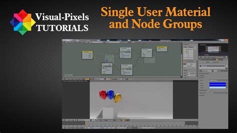 blender tutorial quick tip material instances and node groups youtube