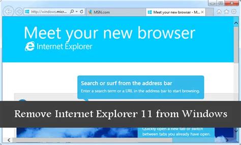 how to uninstall internet explorer 11 from windows 7 8 and 8 1