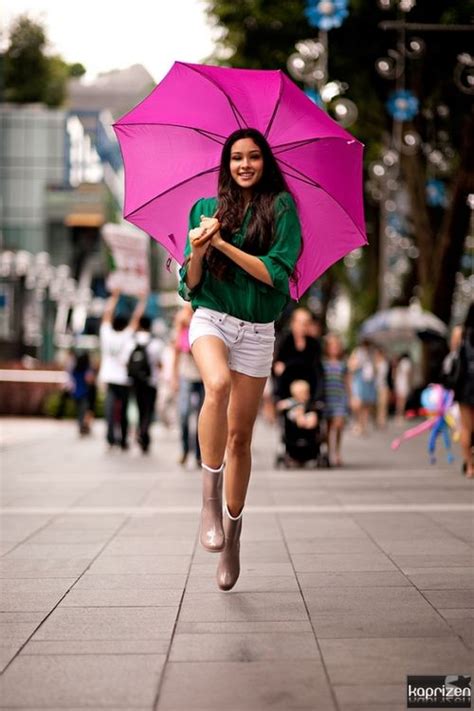 Colorful Umbrellas Can Be Excellent Girl Props Add Contrast On Gray