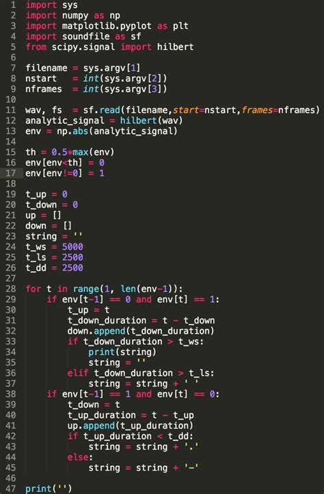 decode morse code with python spinor lab