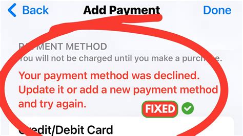 How To Fix Your Payment Method Was Declined Gcash Iphone Ipad