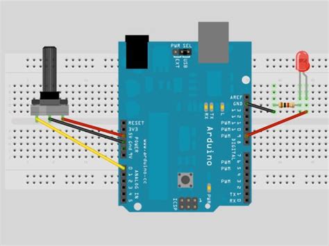 controlledfade using potentiometer arduino project hub