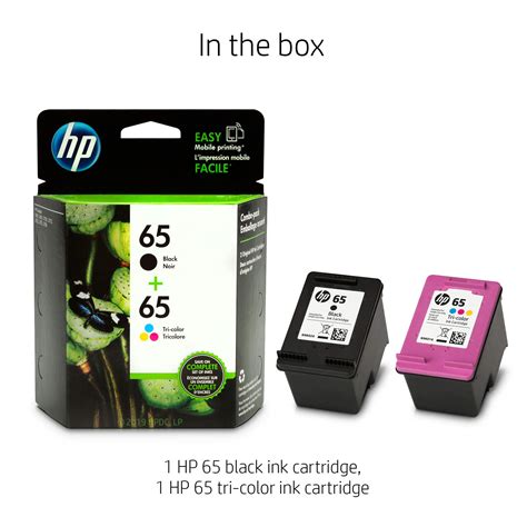 Original Hp 65 Black Tri Color Ink Cartridges 2 Pack Works With Hp